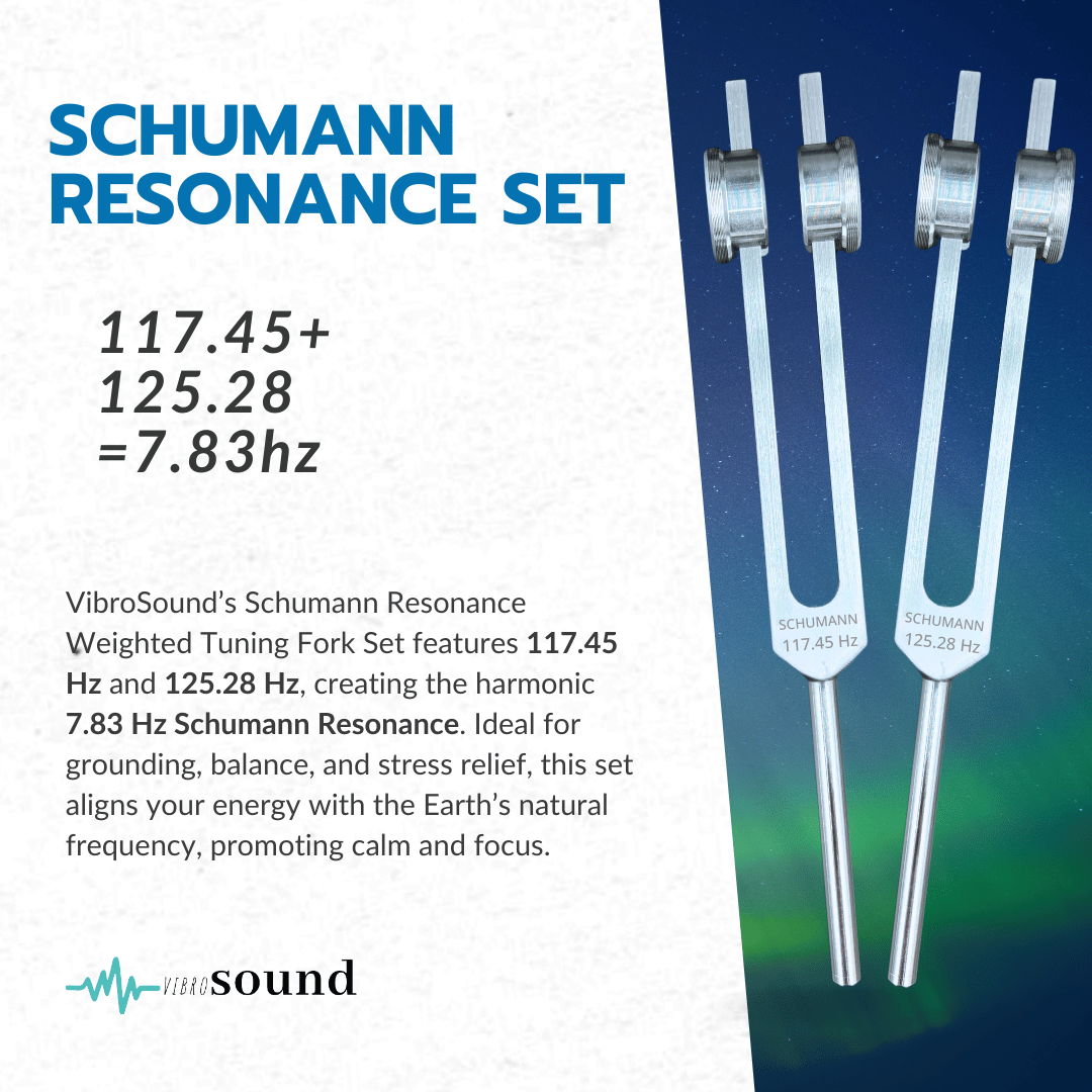 Schumann Resonance Weighted Tuning Fork Set